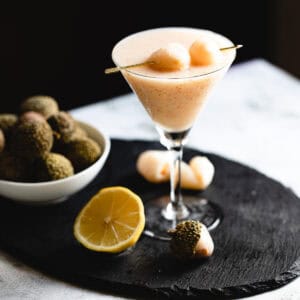 Exotic and Easy Virgin Lychee Mocktail Martini Recipe