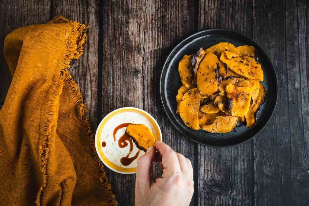 The Perfect Thanksgiving Baked Butternut Squash Chips