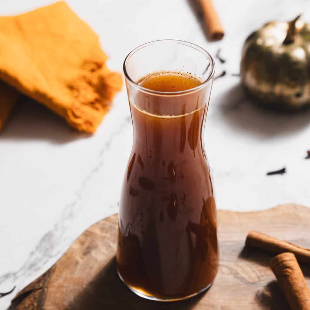 Easy Pumpkin Spice Syrup For Mocktails and PSL