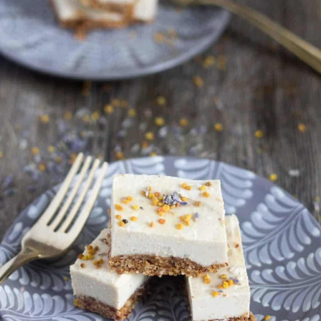Lime Bars Recipe with Lavender and Bee Pollen