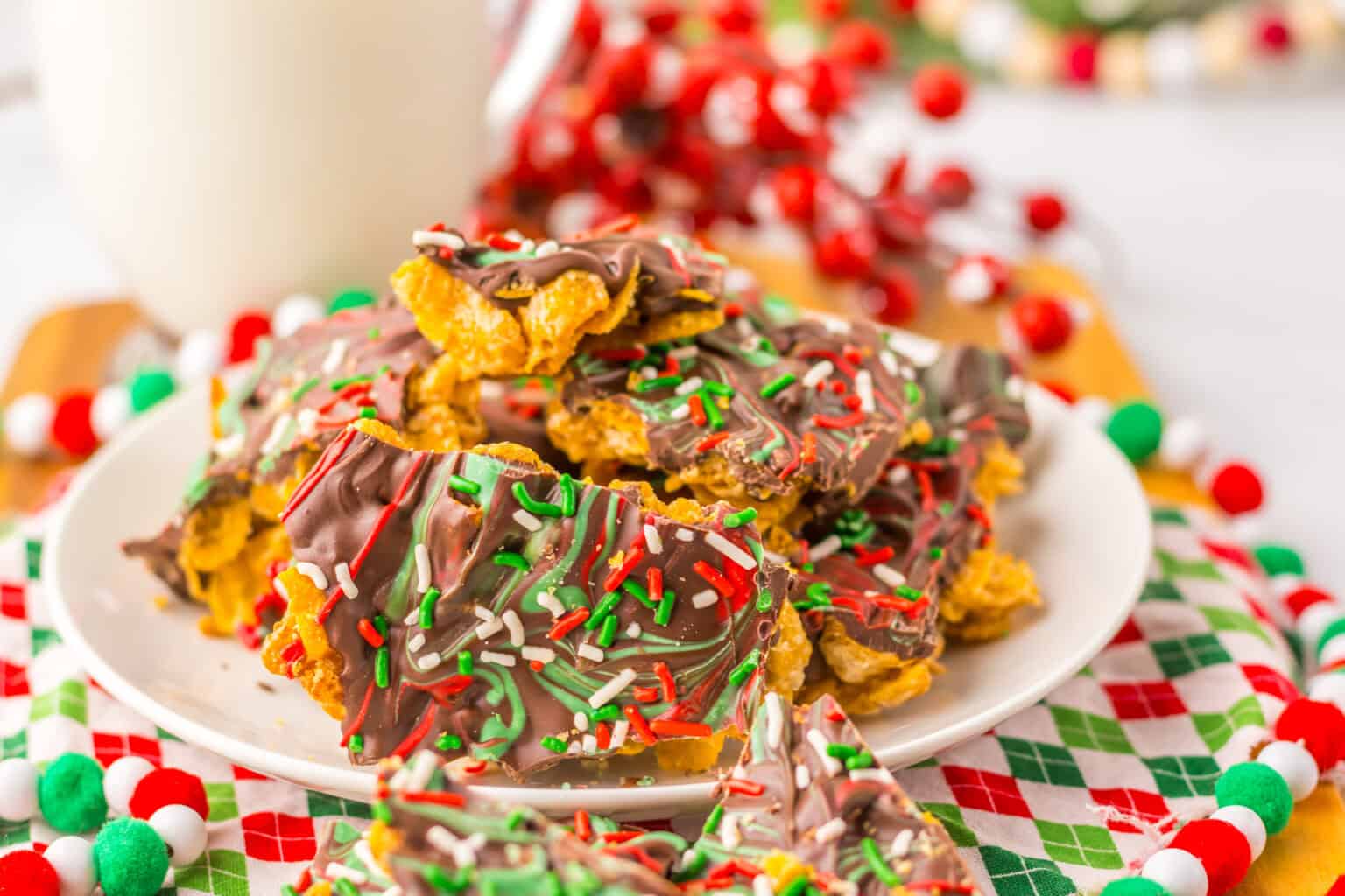 Christmas Cornflake Brittle That Kids Love