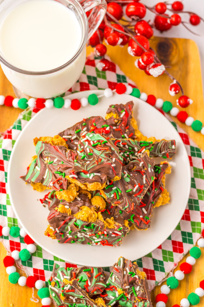 Christmas Cornflake Brittle That Kids Love