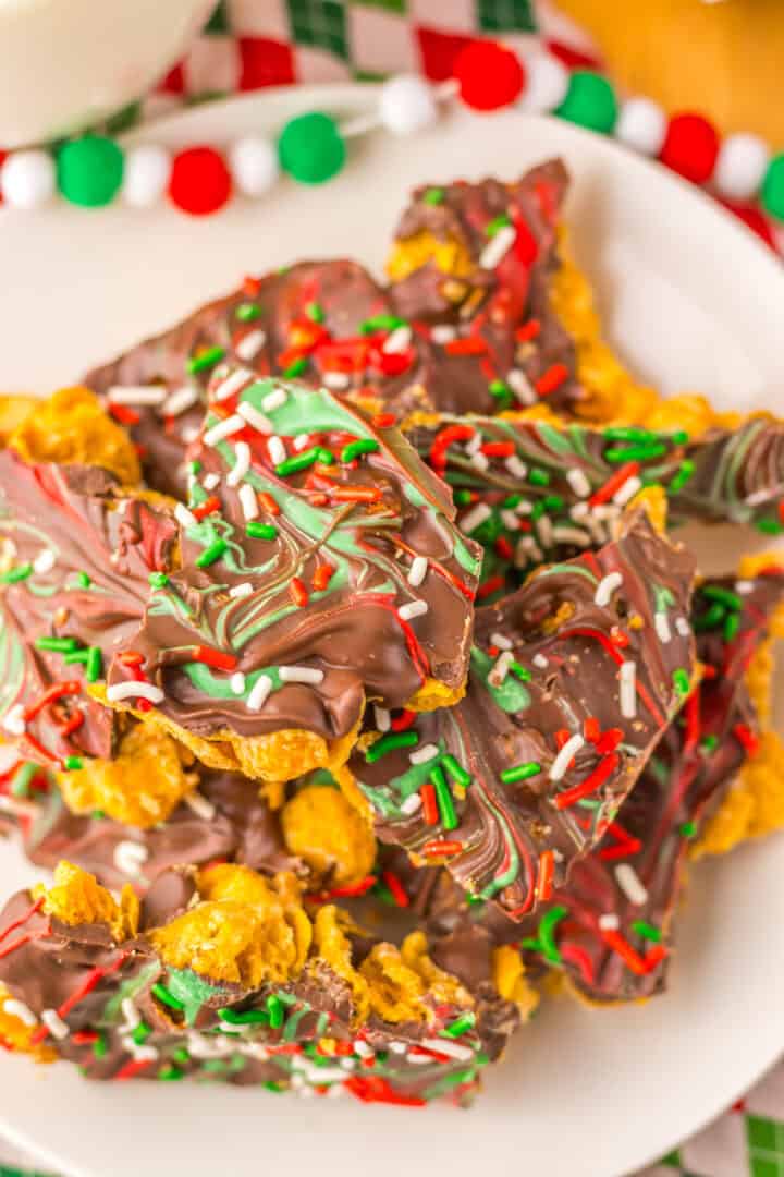 Christmas Cornflake Brittle That Kids Love