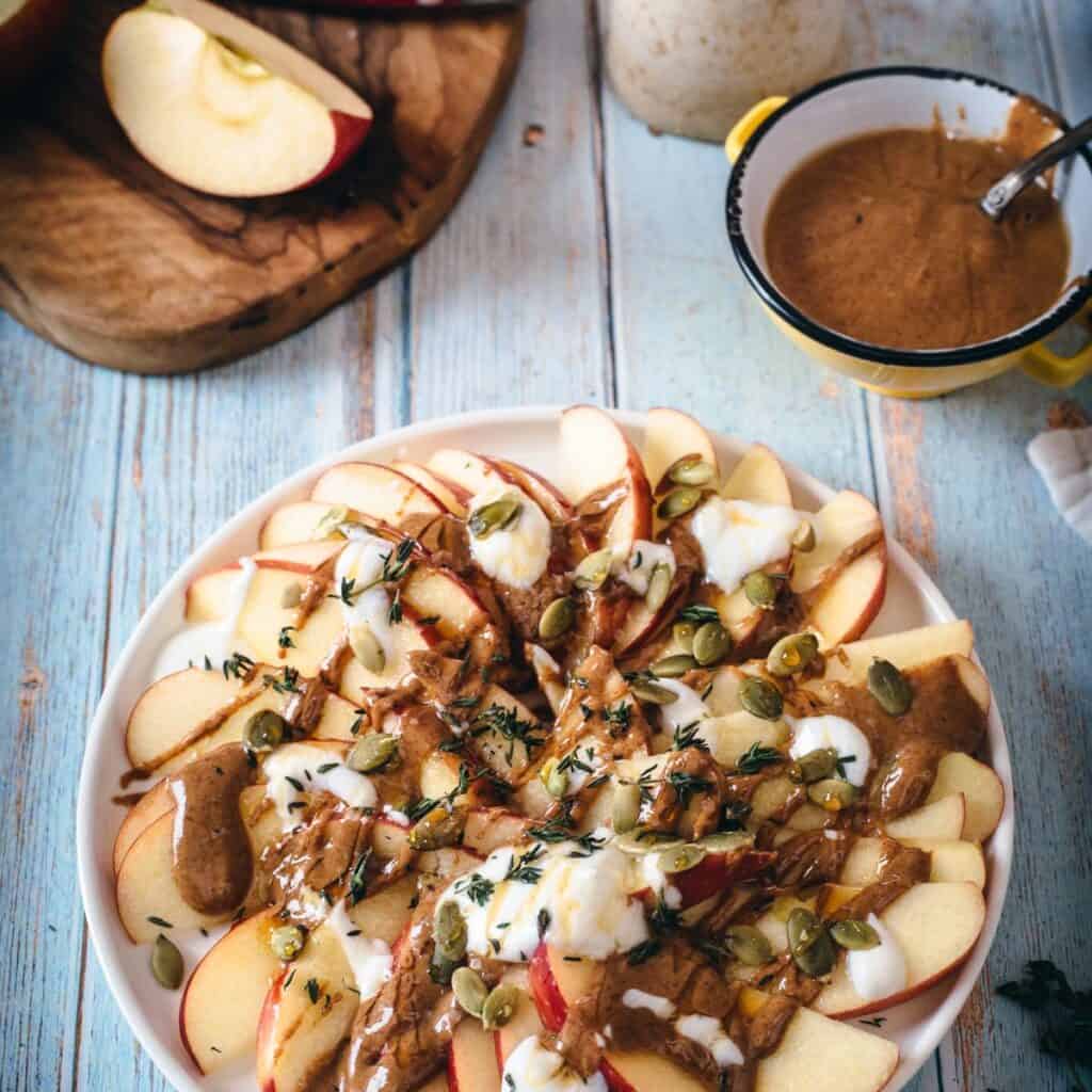 Middle Eastern Inspired Sweet Apple Nachos Recipe