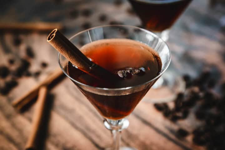 Cinnamon Rum Martini Mocktail Recipe