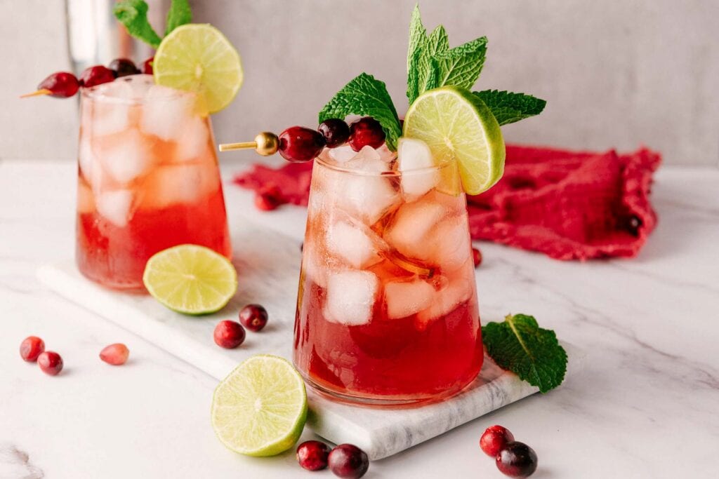 Why This Fizzy Cranberry Lime Mocktail Steals the Show Every Fall